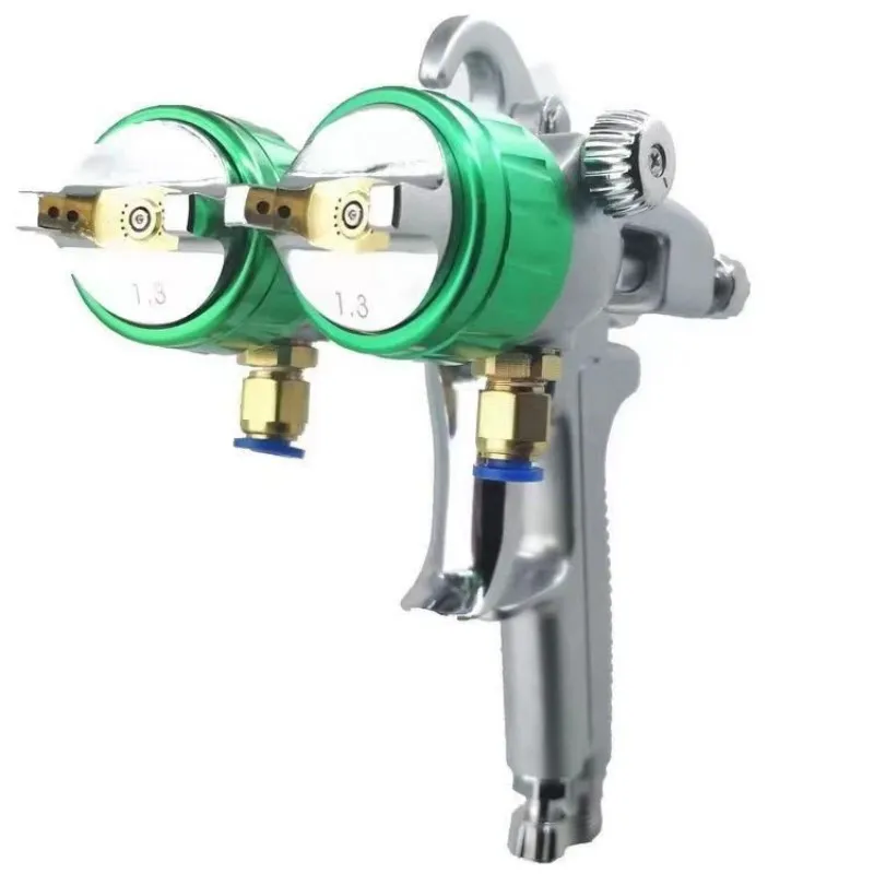Double-Head-Spray-Gun-Color-Plating-Spray-Gun-Internal-Pressurized ...