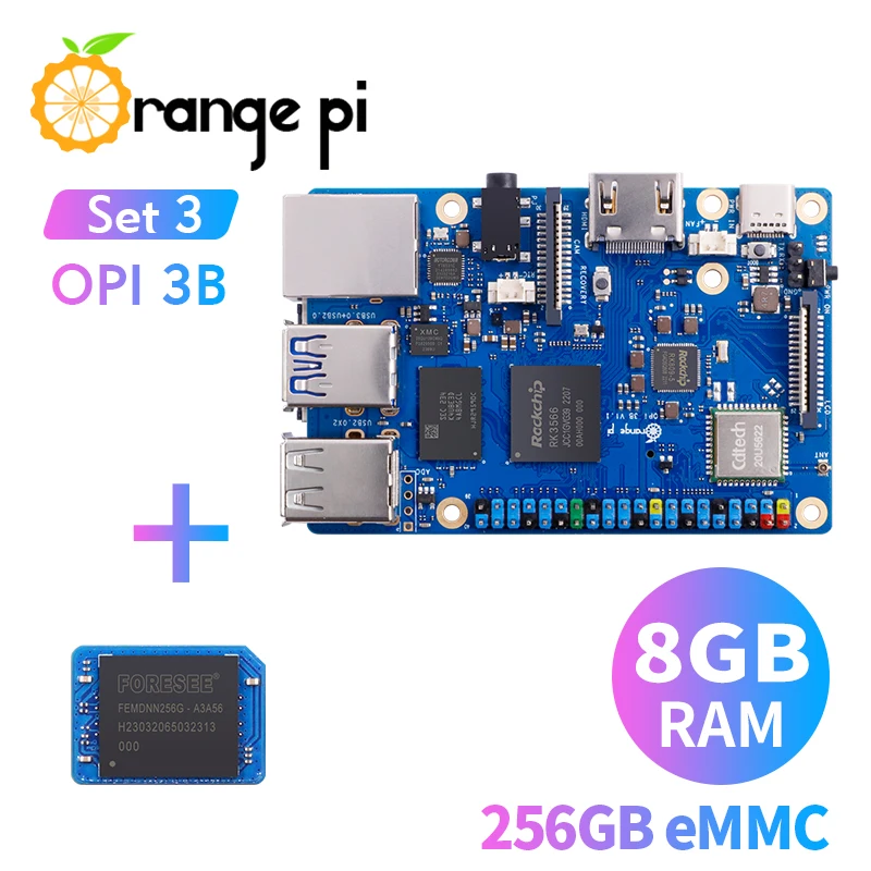 Orange-Pi-3B-8GB-256G-EMMC-Module-Rockchip-RK3566-Quad-Core-WiFi-BLE ...