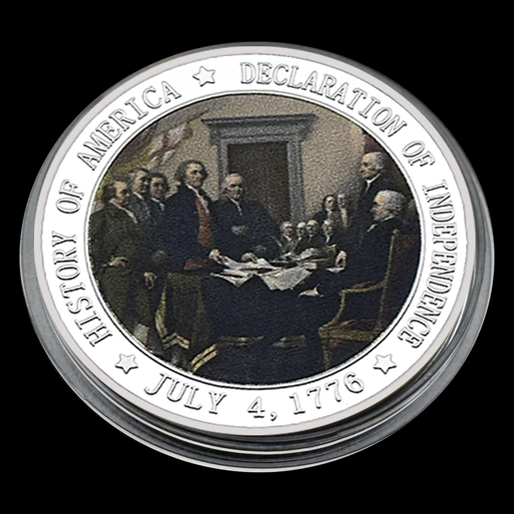 1776-Independent-Declaration-of-The-USA-Silver-Plated-Commemorative ...