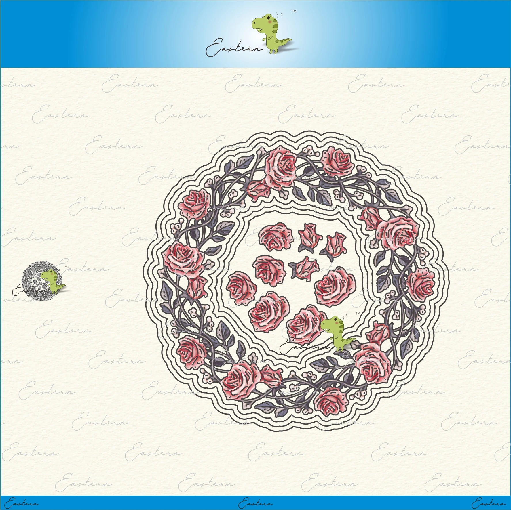 Fancy Rose Frame Metal Cutting Dies 2022 New Diy Molds Scrapbooking ...