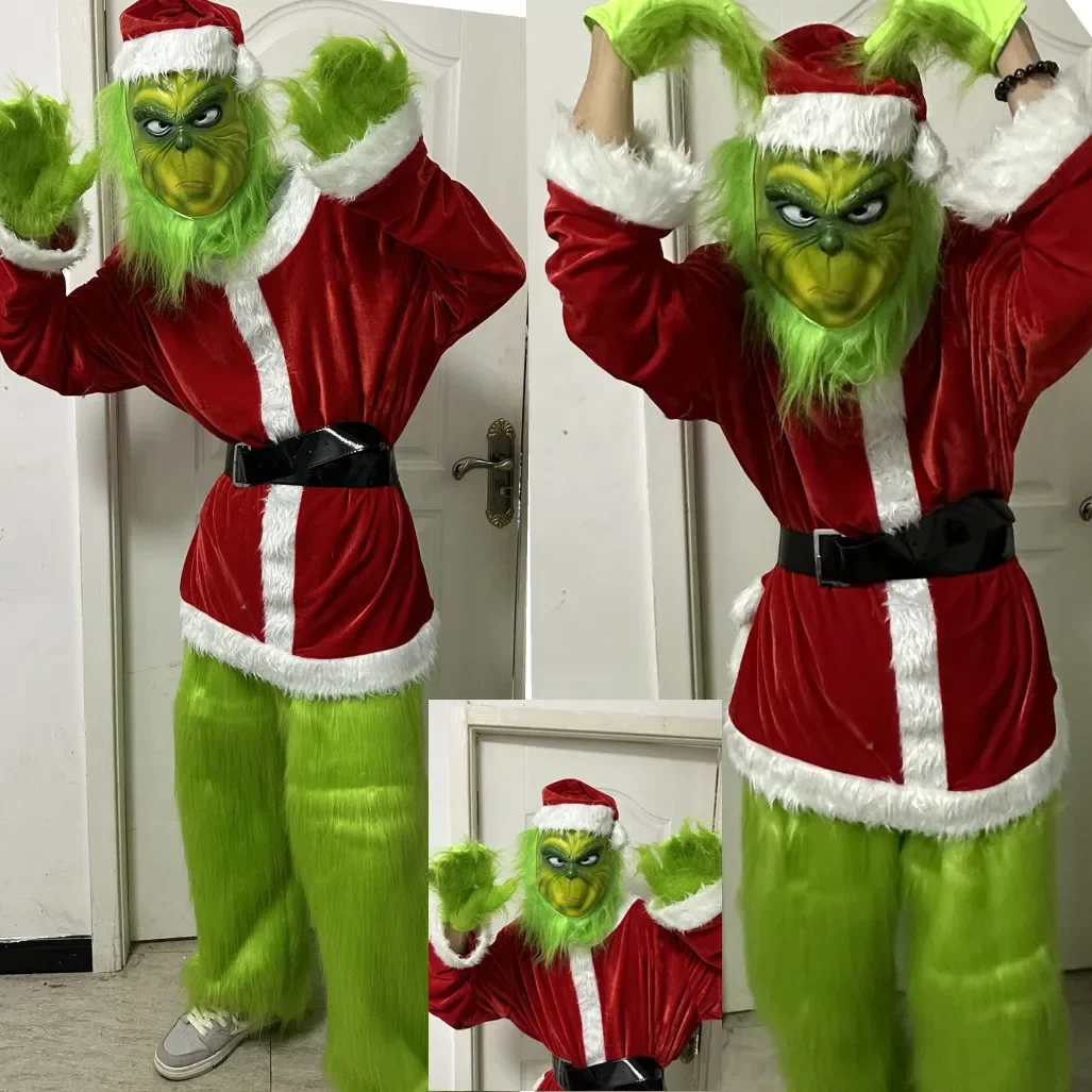 Santa Claus Costume Set Christmas Party Prom Adult Costume Role Playing ...