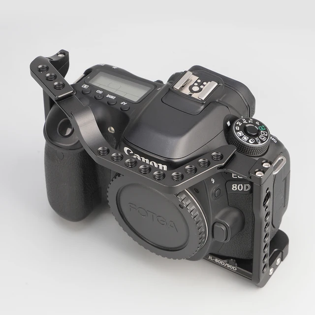 Canon 70d Base FocusFoto Camera Cage With Top Handle Grip Kit For Canon ...