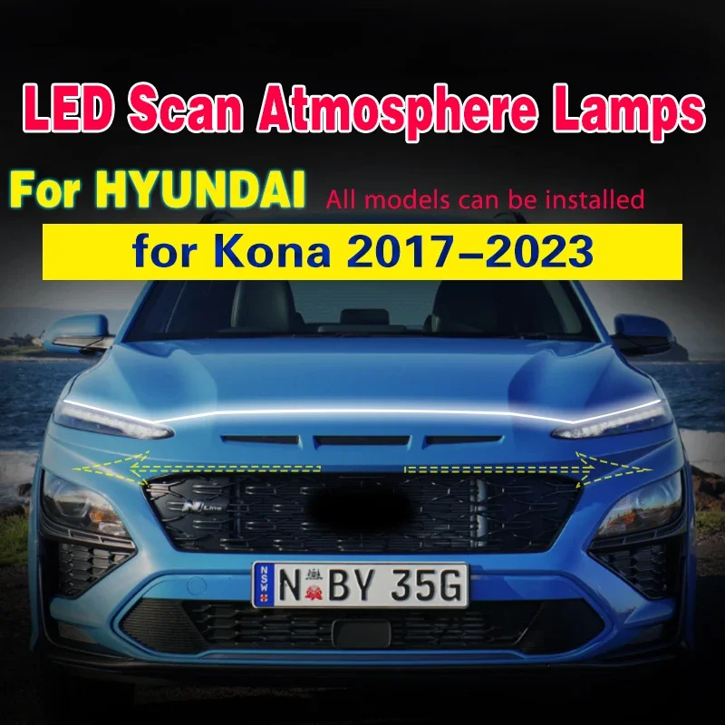 For-Hyundai-Kona-2017-2023-Dynamic-Scan-Starting-Car-DRL-Lamp-12V-LED ...