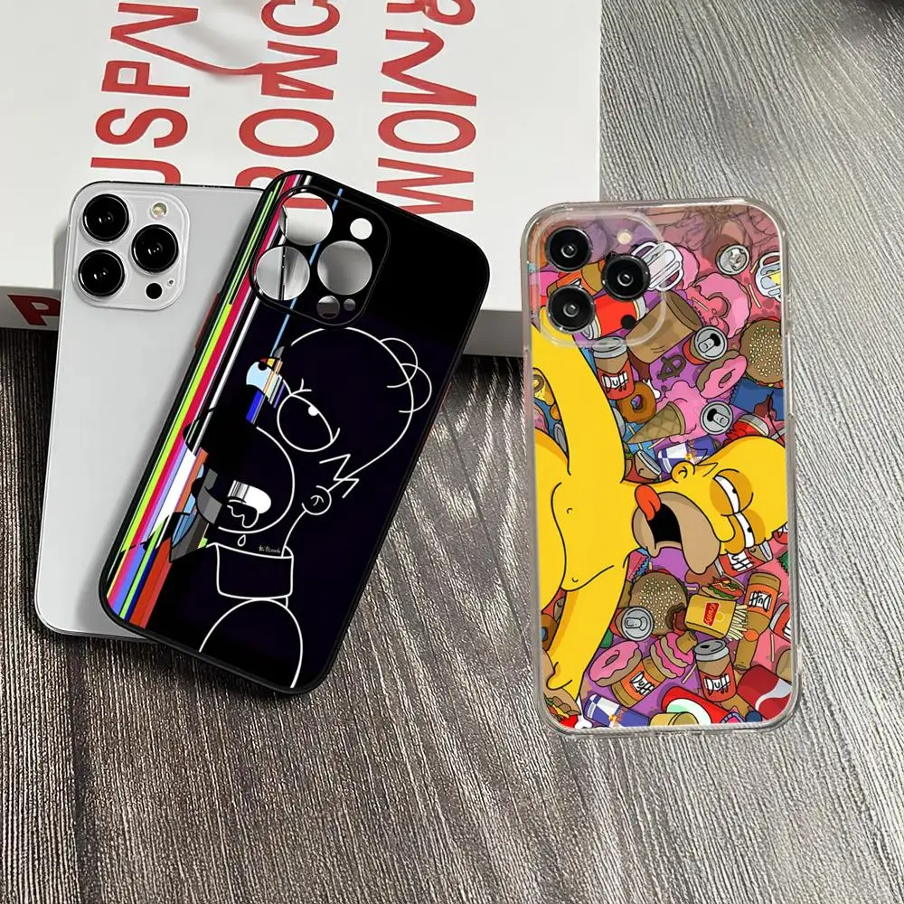 Funny Homer Simpson Phone Case for iphone 17 16 15 14 13 Pro Max Mini ...