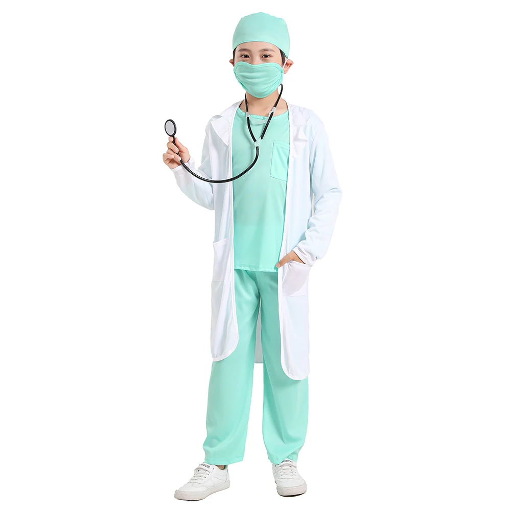 Disfraz-de-Doctor-de-Hospital-para-ni-os-cirujano-Dr-uniforme-para-ni ...
