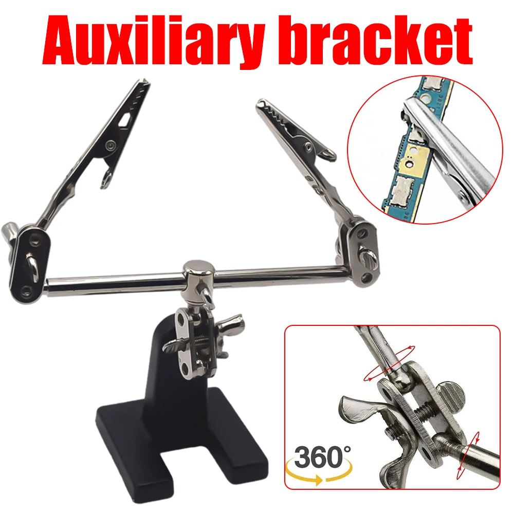 Third-Hand-Soldering-Iron-Stand-Clamp-Helping-Hands-Clip-Tool-PCB ...