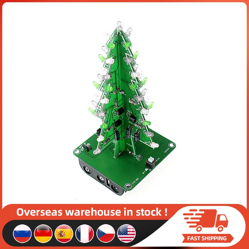 DIY Christmas Tree kit Colorful Easy Making LED Light Acrylic Christmas ...