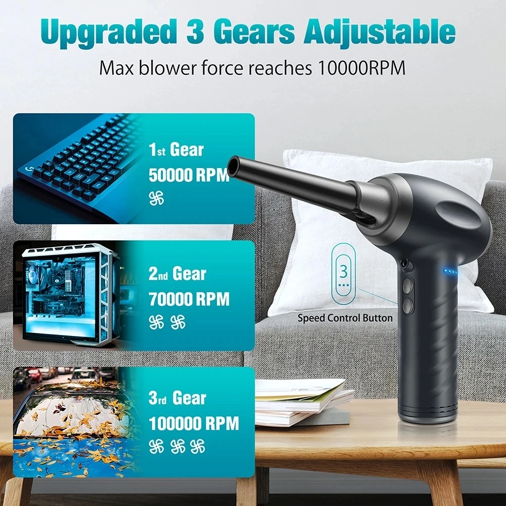 Xiaomi-90000RPM-Air-Duster-7500mAh-Electric-Wireless-Air-Gun-Air-Blower ...