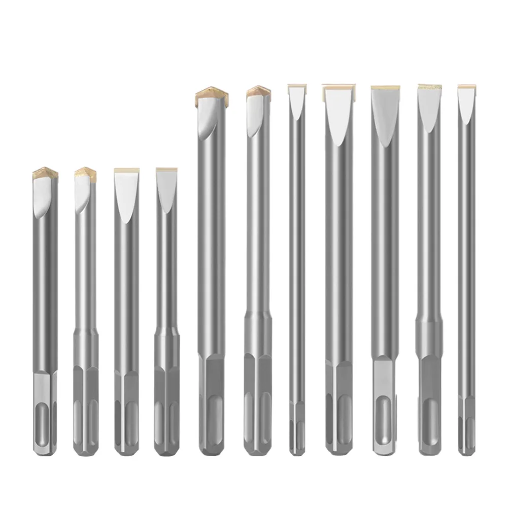 SDS-PLUS-Quare-Shank-Tungsten-Carbide-Flat-Tipped-Chisel-Drill-Bit-For ...