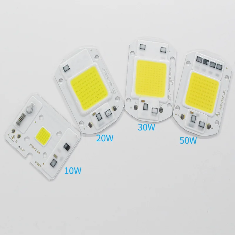 Growth/White Integrated COB LED Lamp Chip AC 220V 5W~100W 30W 20W 10W Smart IC Driver For DIY ...