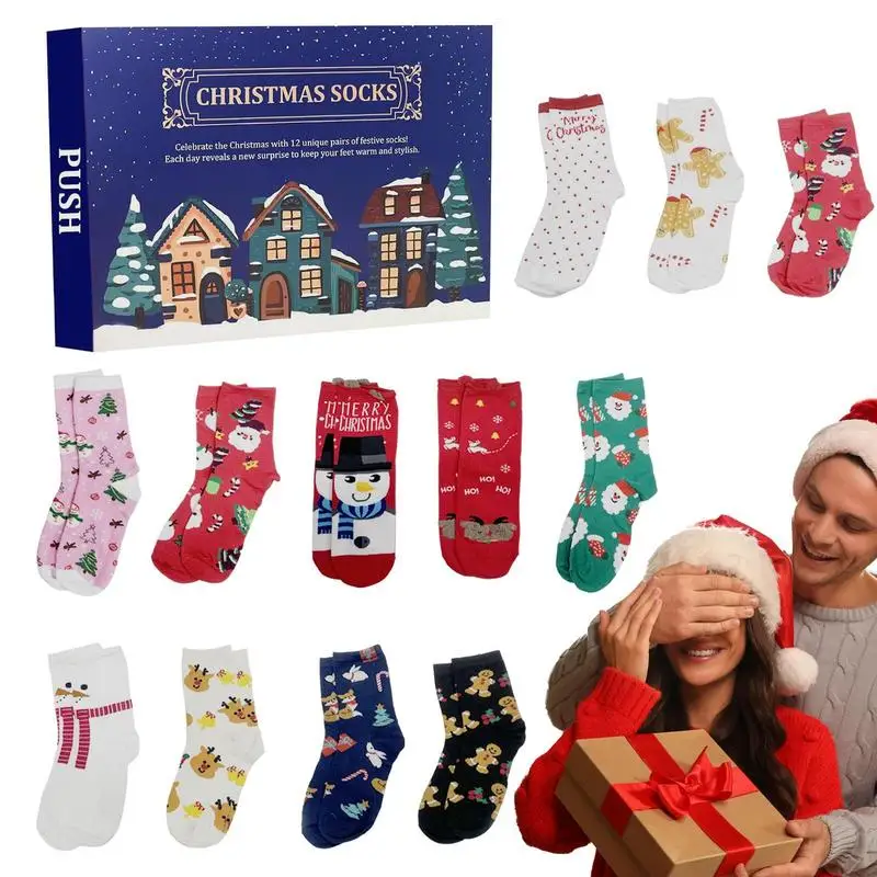 Christmas-Countdown-Women-Men-Socks-2024-Advent-Calendar-24pcs-Socks ...