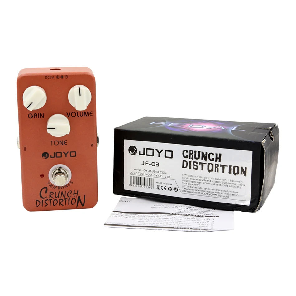 Joyo Jf-03 Crunch Distortion Guitar Effect Pedal British Classic Rock ...