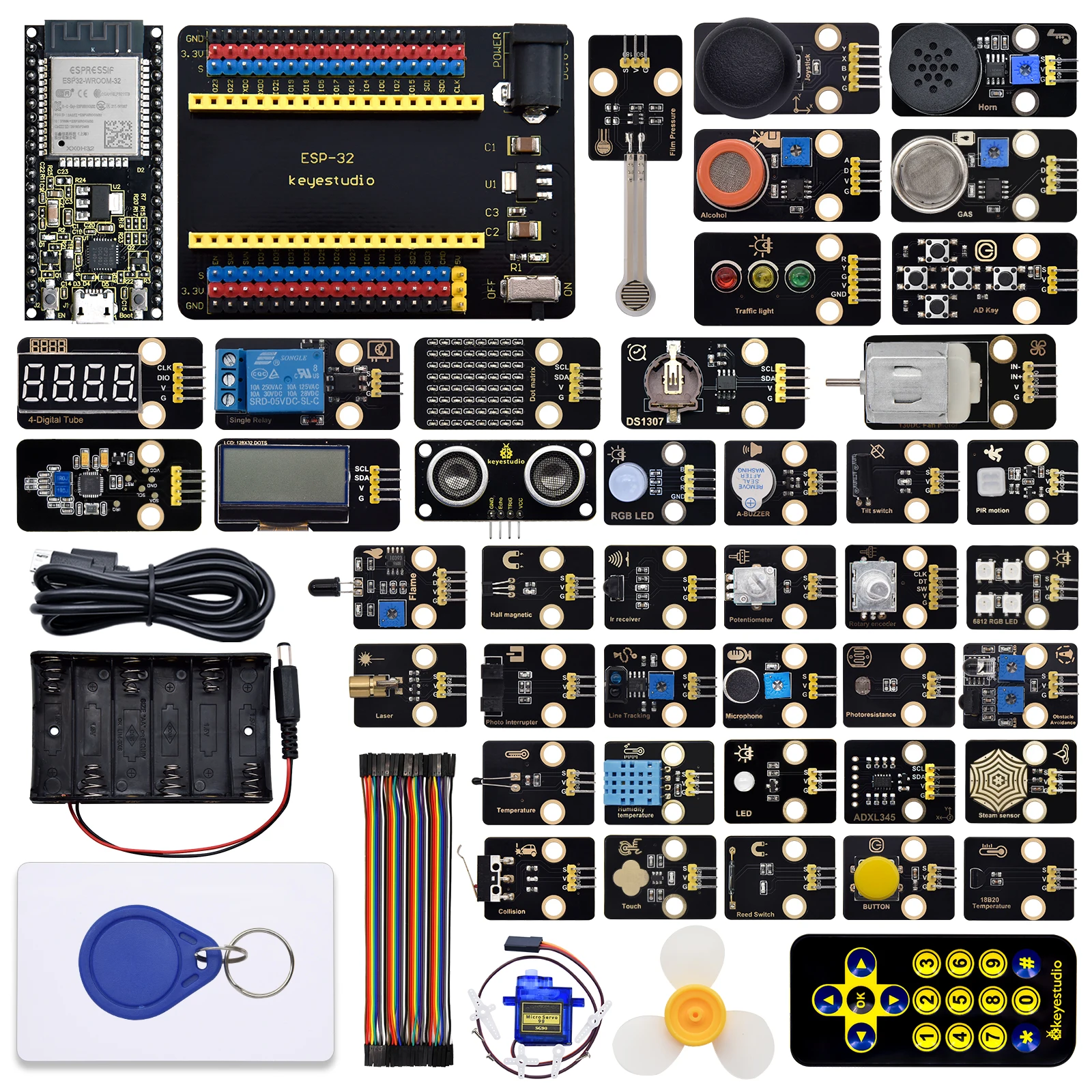 Keyestudio-42-en-1-Kit-de-m-dulo-de-sensor-ESP32-Kit-electr-nico-de ...