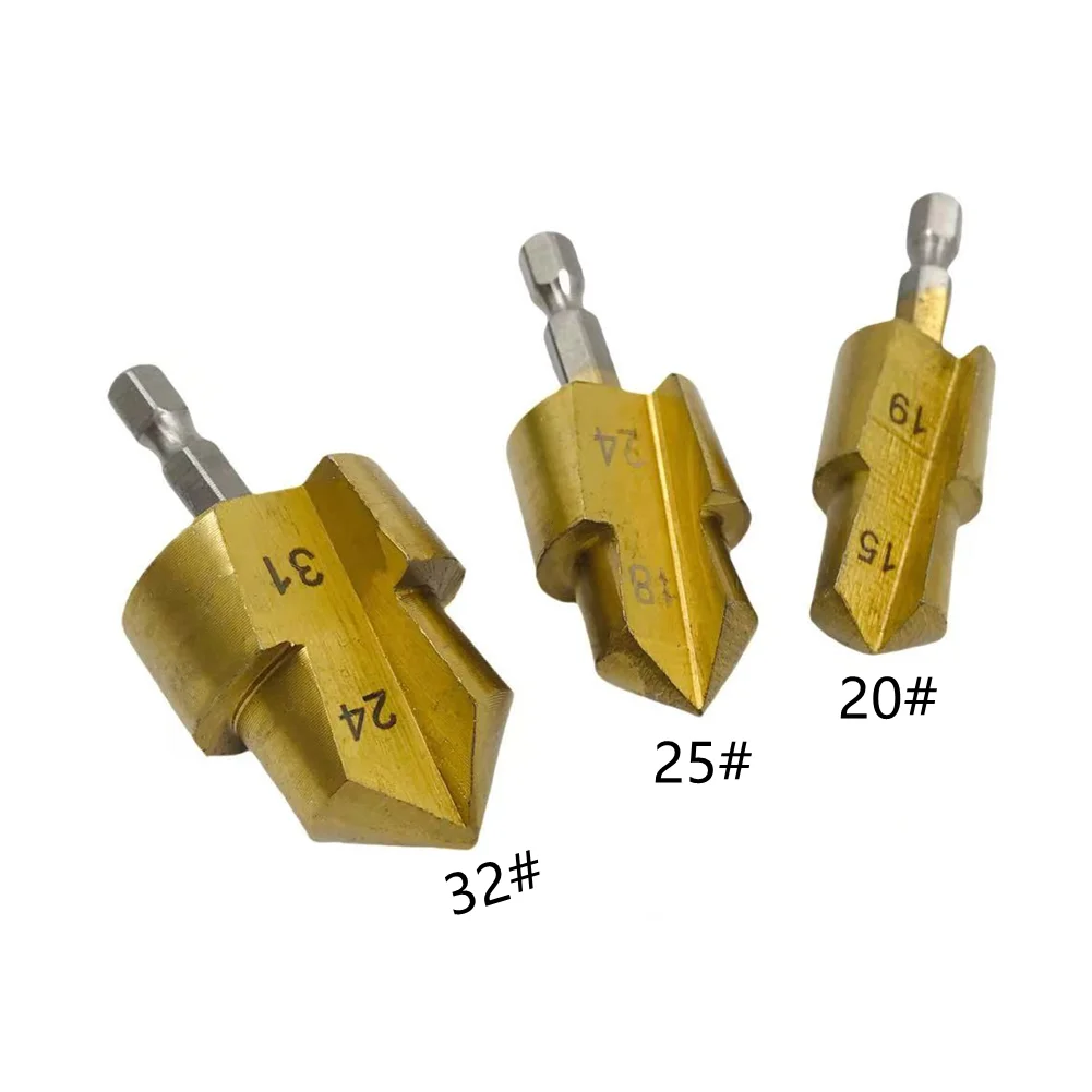 20-25-32mm-PPR-Lifting-Stepped-Drill-Bit-Hexagon-Shank-Water-Pipe ...