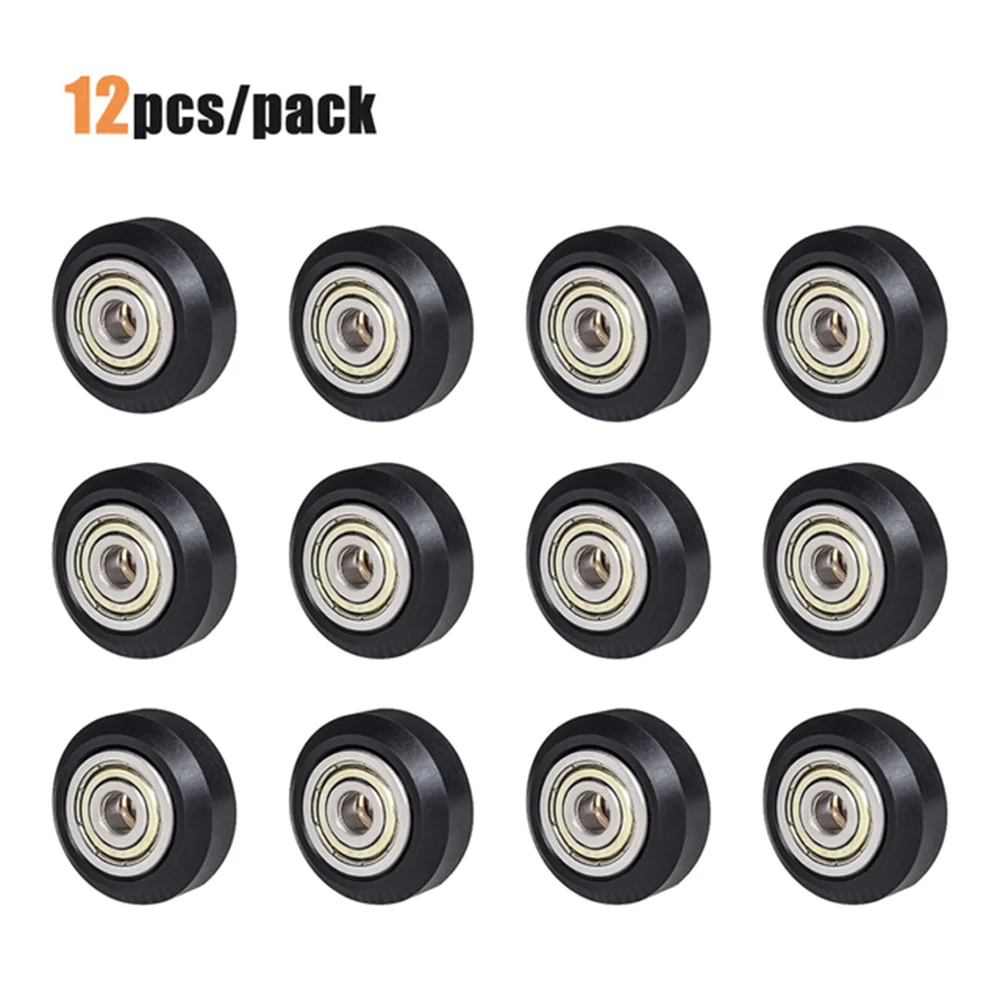 12 Pcs POM Pulley Wheels 3D Printer Parts Wheel Openbuild Upgrade High ...
