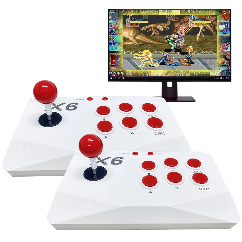 Arcade Stick Game Controller 2.4G Wireless Joystick For Street Fighter ...