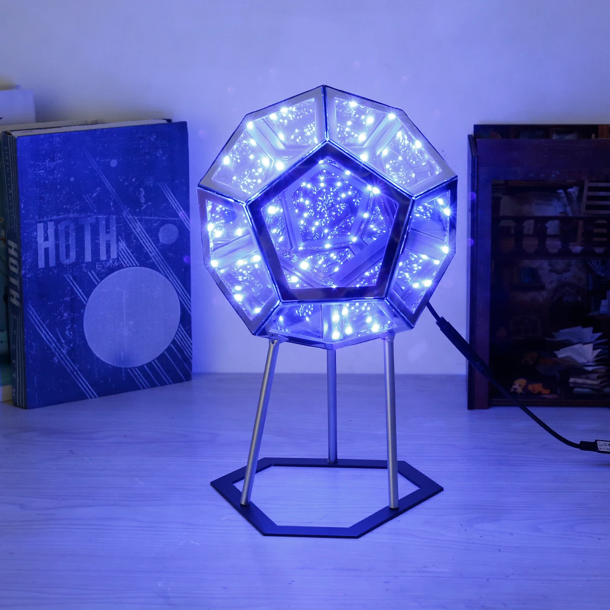 Infinity Dodecahedron Color Art Light Fantasy Geometry Space LED Art ...