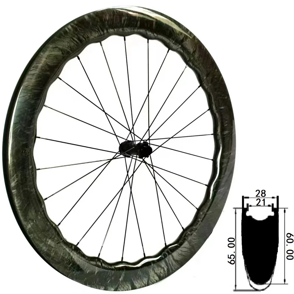 6560-Carbon-wave-shape-wheels-700C-Road-Bike-Super-Light-Wheelset-4540 ...