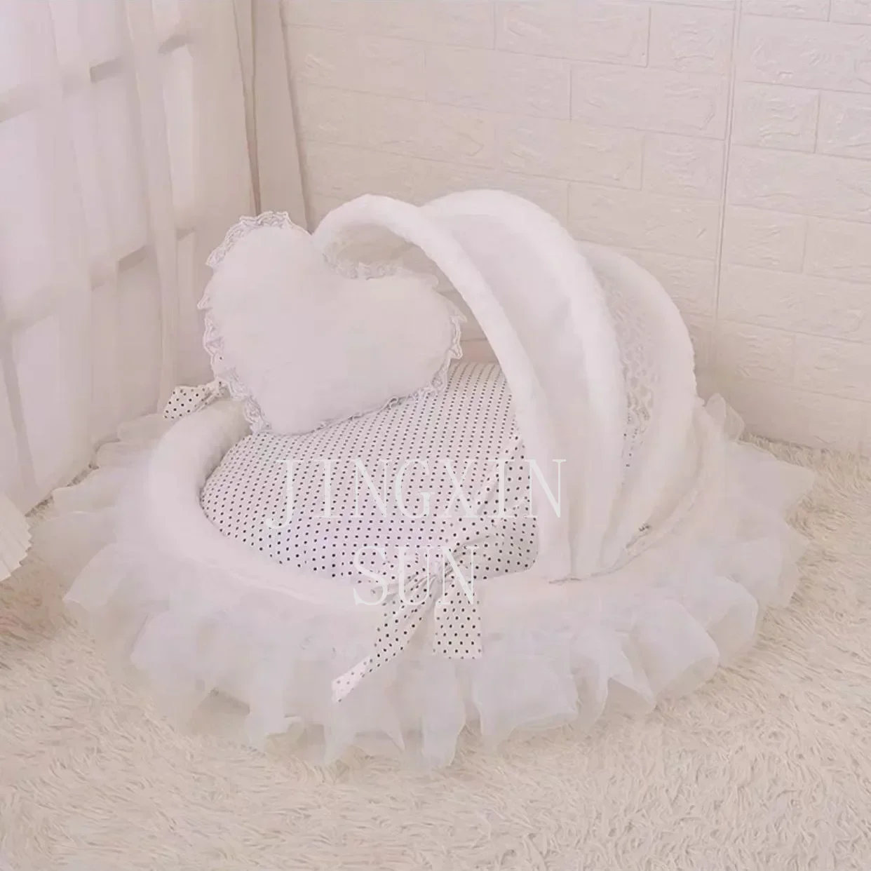 Fluffy Winter Warm Deluxe Dog Cat Pet Cradle Bed Sofa with Fleece Plush ...