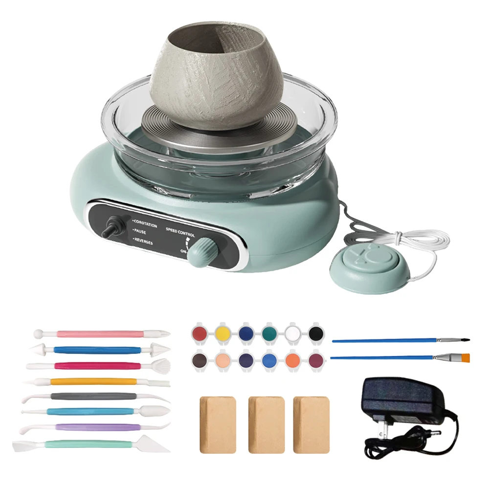 Mini Pottery Wheel, Kit Pottery Clay – Art Options