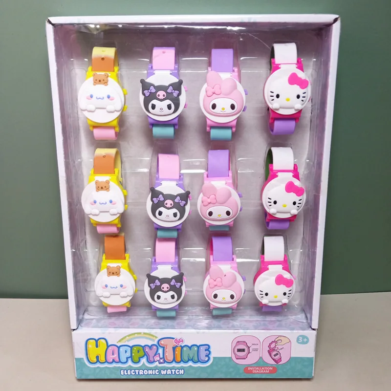 12pcs-Sanrio-Watch-Hello-Kitty-Cinnamoroll-Children-s-Electronic-Watch ...