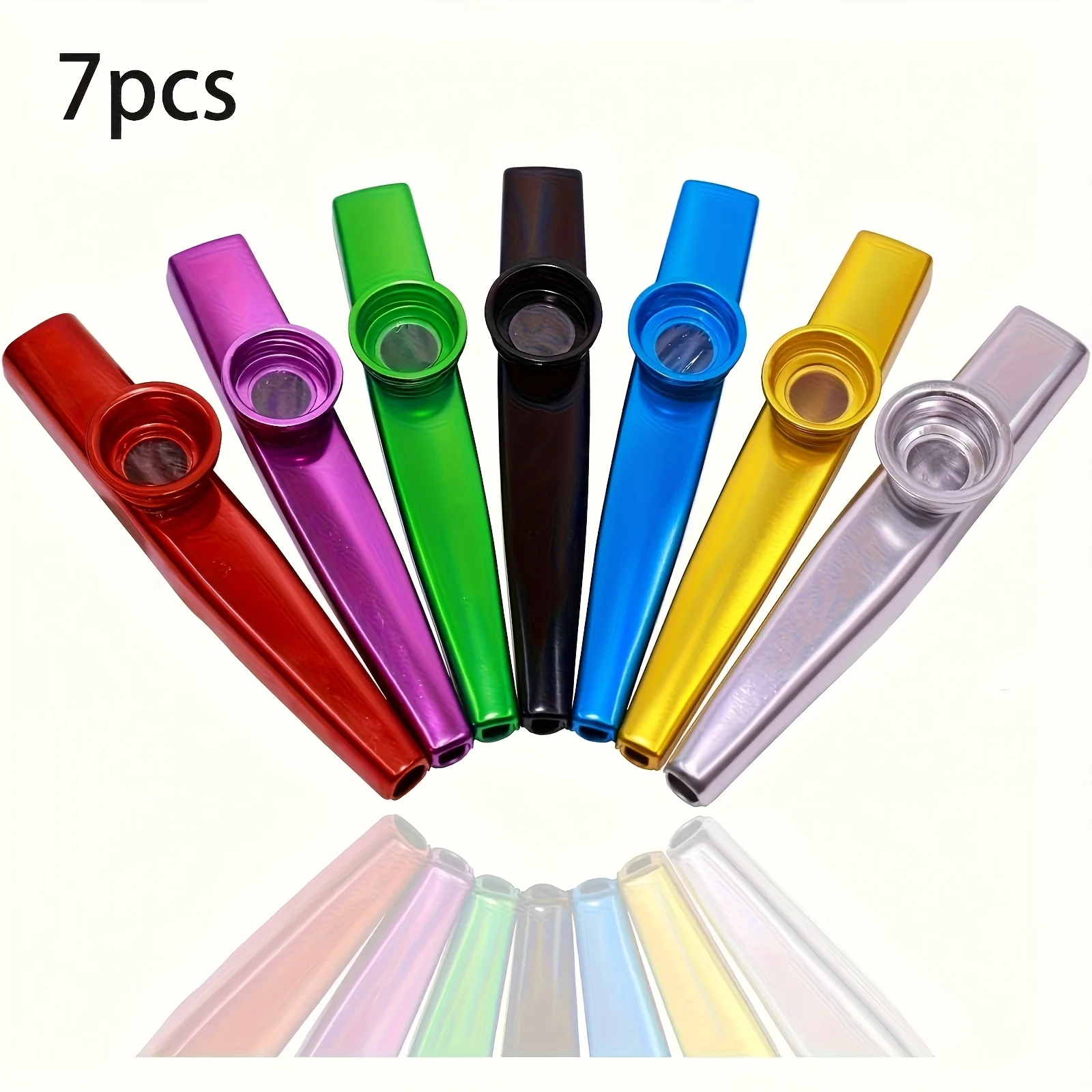 7pcs Metal Kazoos Simple Design Lightweight Kazoo for Beginner Guitar ...