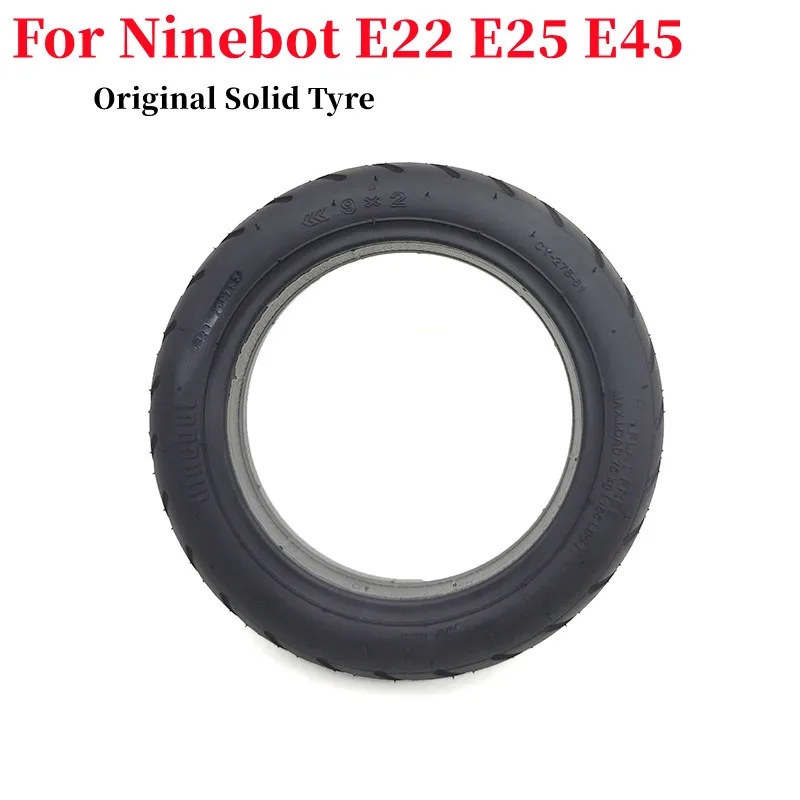 Neumático Original para Ninebot KickScooter E22 E25 E45 Scooter Eléctrico 9*2 rueda delantera ...