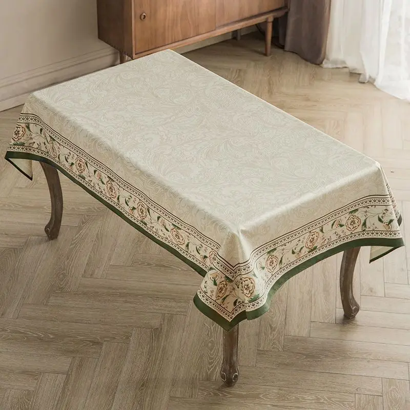 American-Retro-Light-Luxury-Style-Tablecloth-Dining-Table-Tablecloth ...
