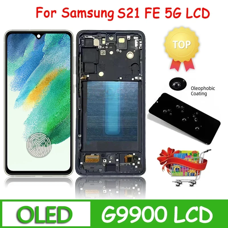 OLED-Quality-For-Samsung-S21-FE-5G-G990-G990B-G990U-G990B-DS-G990E-LCD ...
