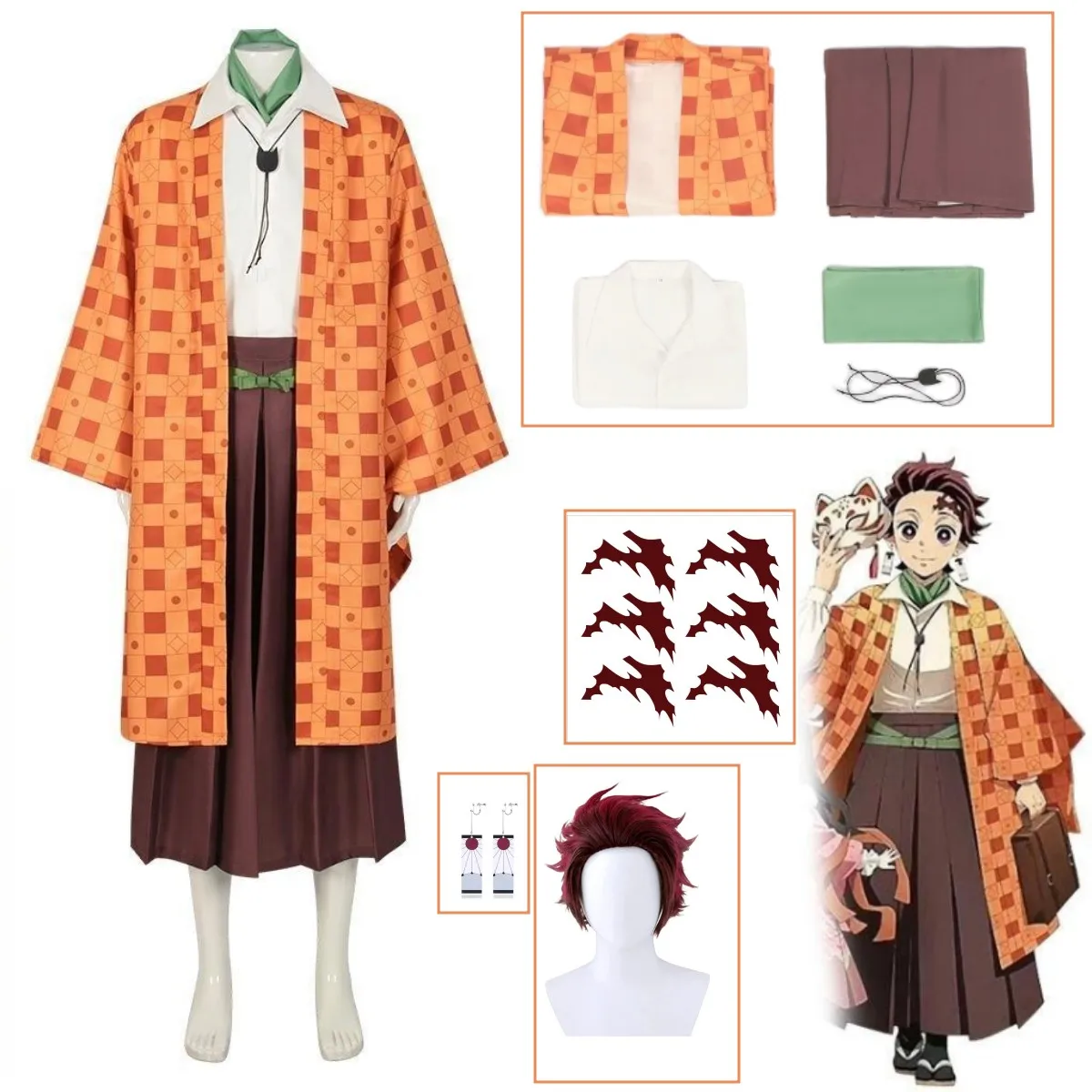 New-Tanjiro-Cosplay-Costume-Anime-Demon-Slayer-Kimetsu-No-Yaiba ...