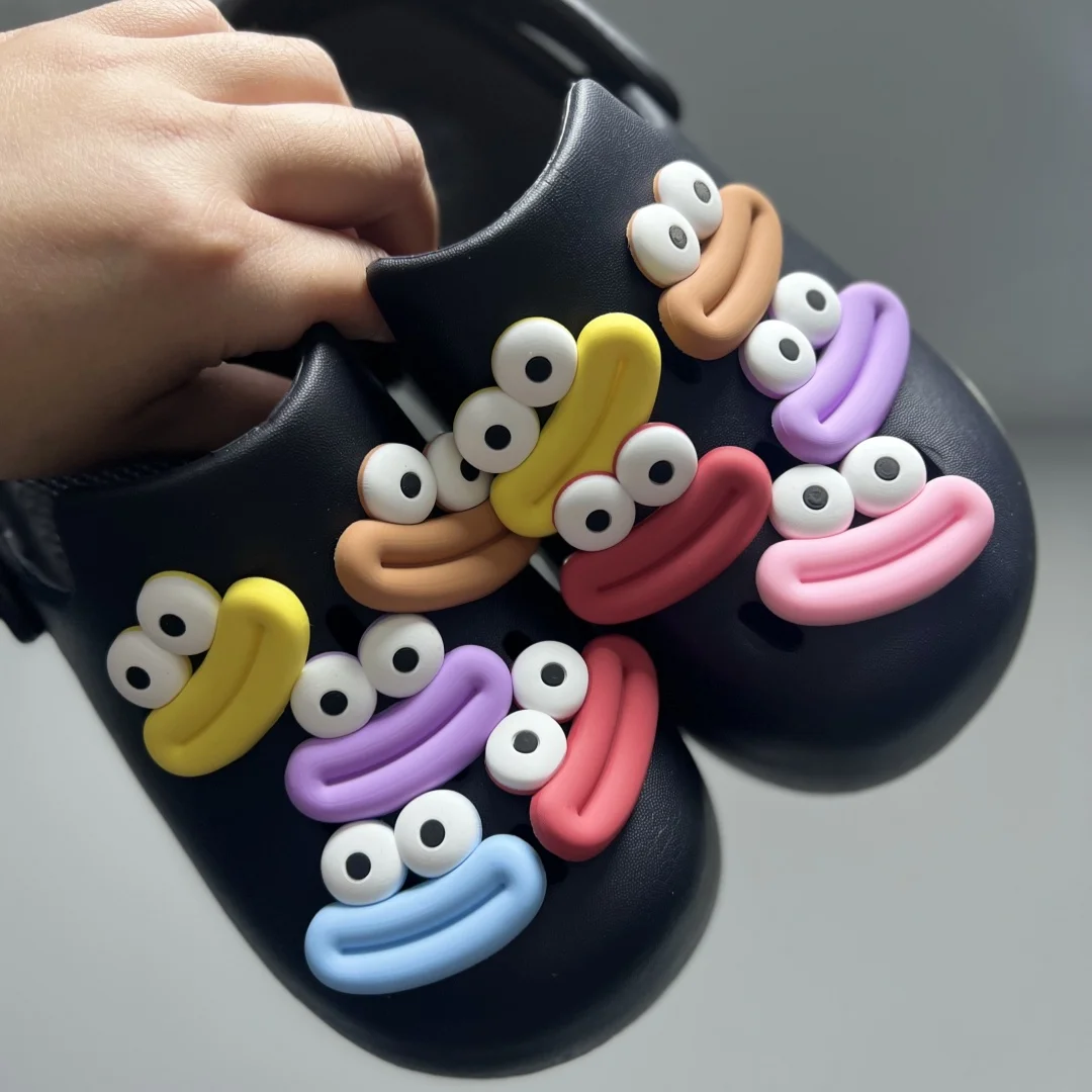 New-Large-Cartoon-Sausage-Mouth-PVC-Soft-Rubber-Shoes-Accessories-Cute ...