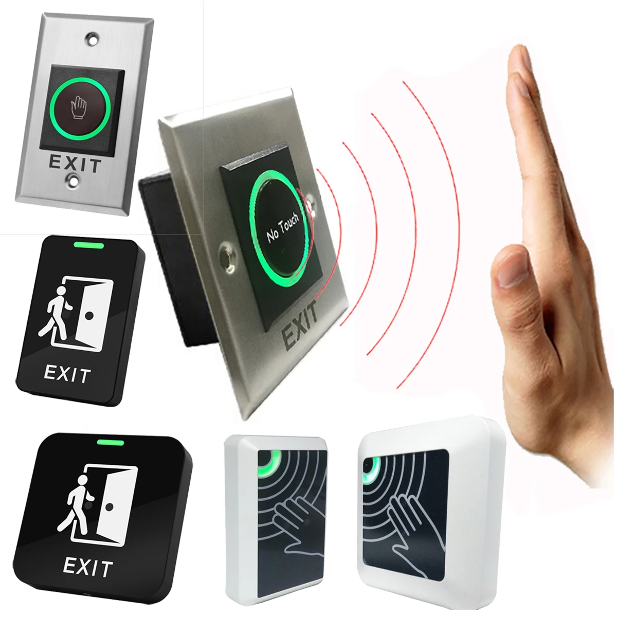 12v 24v Touchless Door Access Control System Open Electronic Lock ...