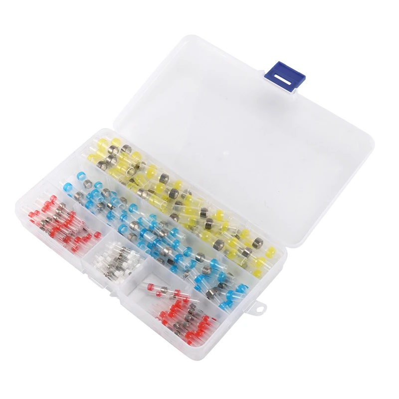 Self-Solder-Heat-Shrink-Butt-Connectors-With-Solder-Waterproof-Solder ...