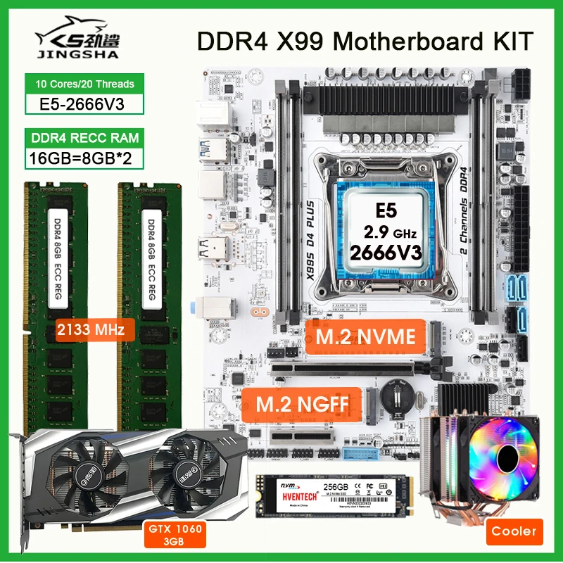 X99-D4-Motherboard-kit-Xeon-e5-2666-V3-LGA2011-3-CPU-16GB-2133MHz-DDR4 ...