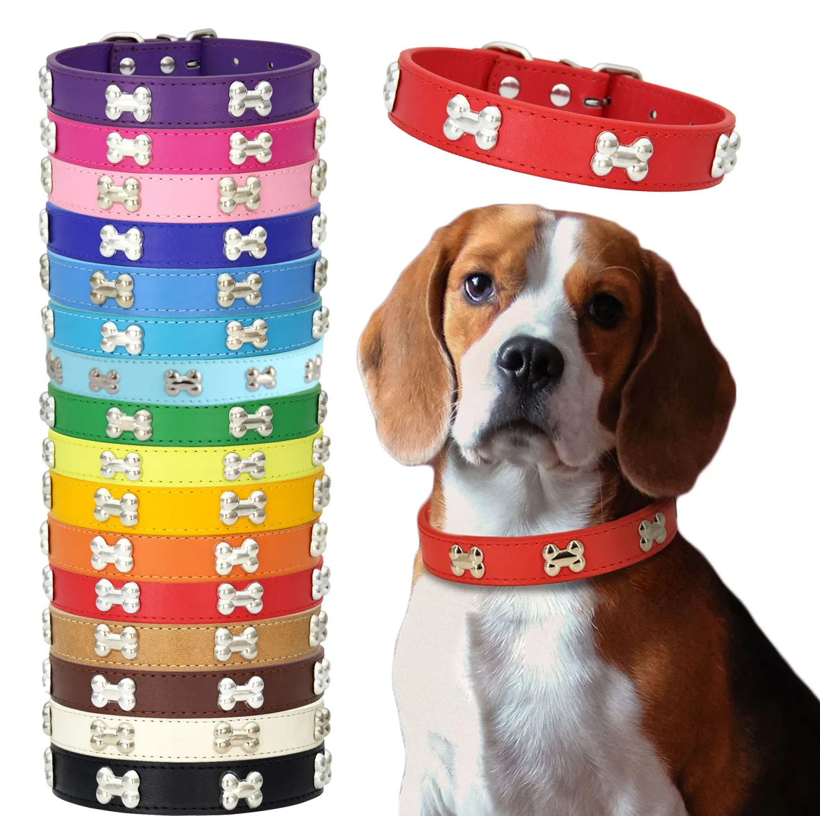 Pet-Dog-Collar-Personalized-Leather-For-Big-Dog-Cat-Collars-For-Big ...