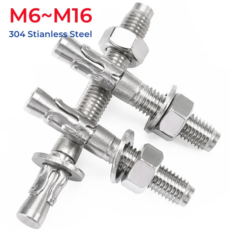 M6 M8 M10 M12 M16 304 Stainless Steel Expansion Screw Car Repair Gecko ...