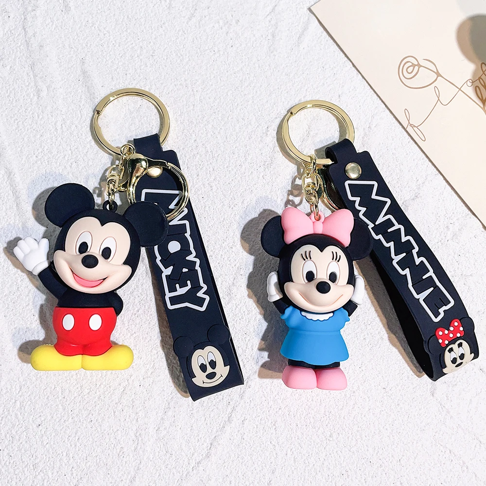 Cartoon-Mickey-Minnie-Silicone-Keychains-Disney-Cute-Doll-Pendant-Key ...