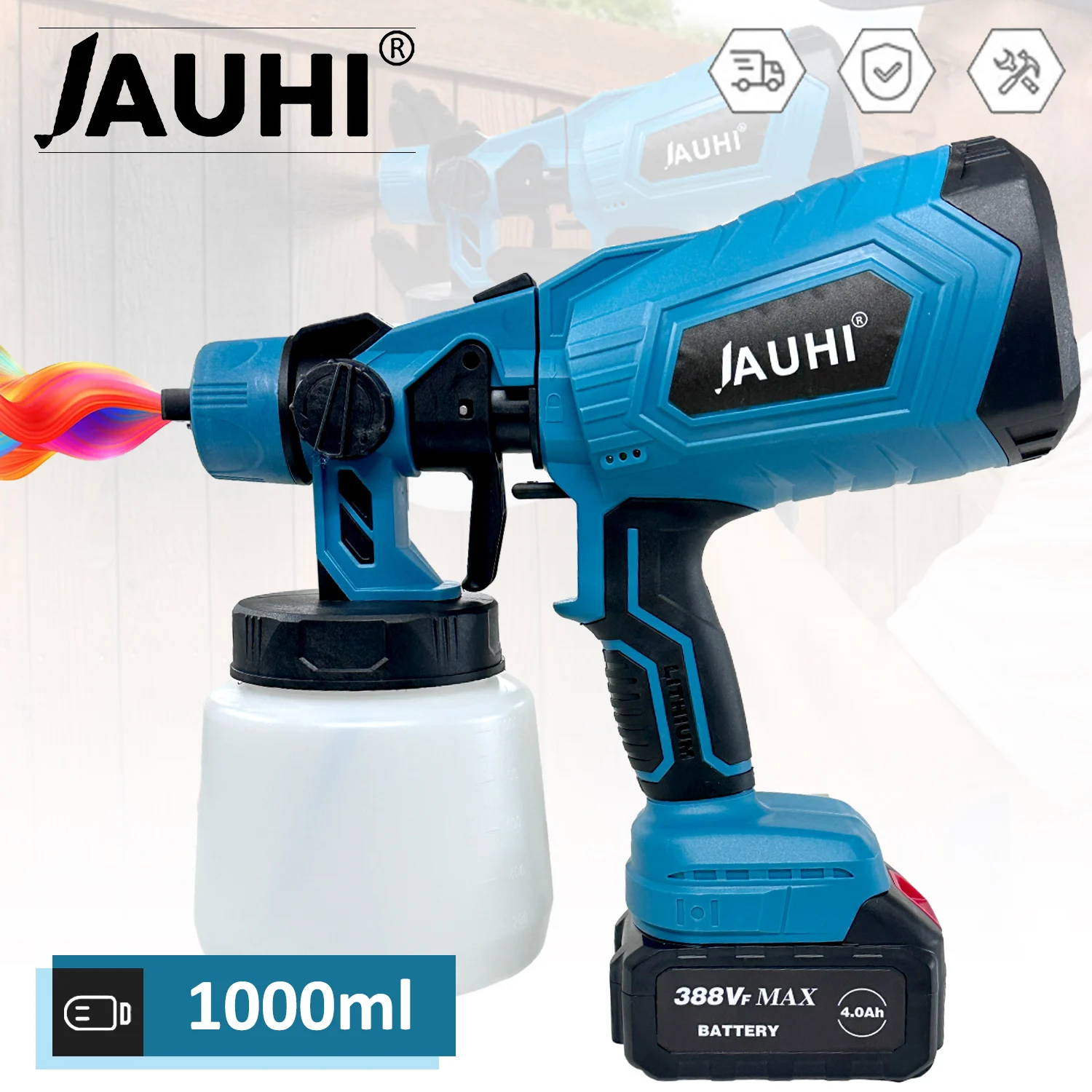 1000ML-Cordless-Electric-Spray-Gun-Portable-Household-Paint-Sprayer ...