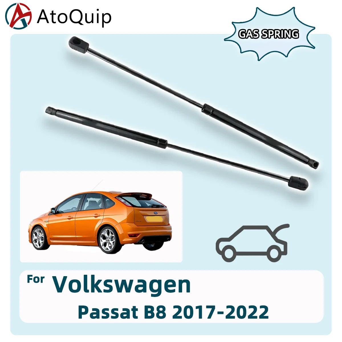 Struts Support Bar For VW Passat B8 2017-2022 OE 561827550D Rear Trunk ...