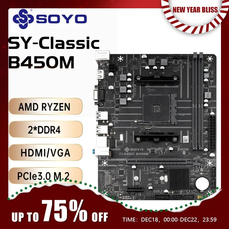 SOYO-Motherboard-Classic-AMD-B450M-Dual-channel-DDR4-Memory-AM4-Mainboard-M-2-NVME-Supports ...