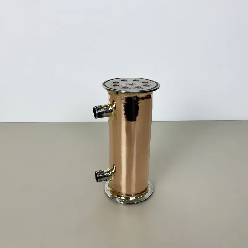 3" OD91mm Copper Dephlegmator/Condenser With 1/2" Male Thread For Home ...