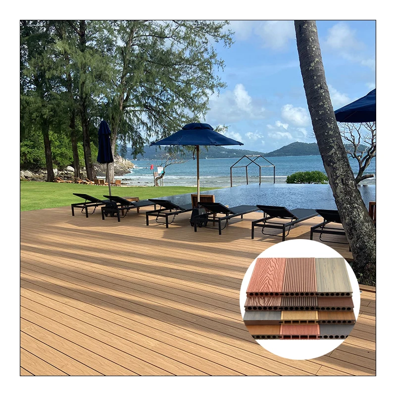 3D Embossing Outdoor Court Yard Terrace Wood Plastic Composite WPC ...