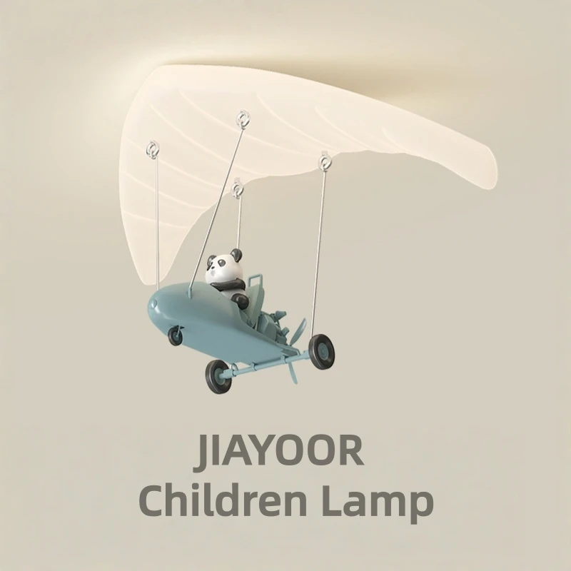 Cartoon Pilot Ceiling Lamps For Children's Room Study Bedroom LED ...