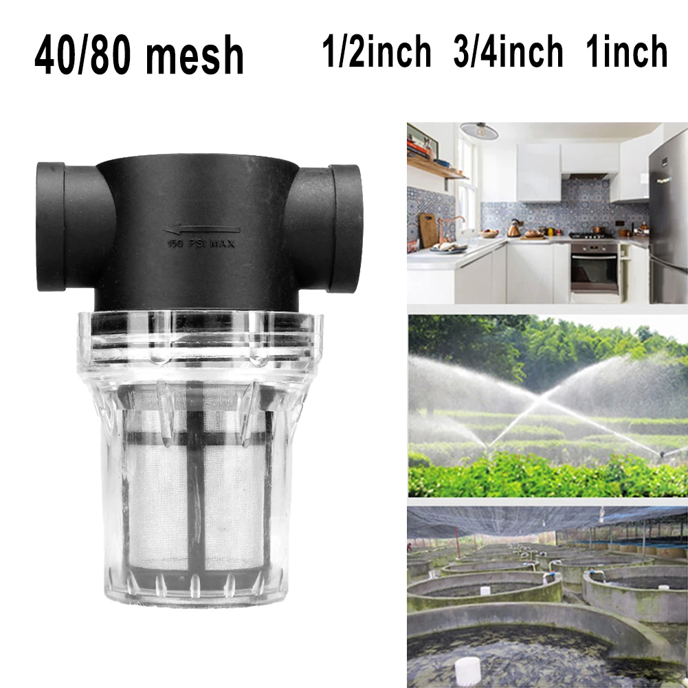 1pc-40-80Mesh-Inline-Mesh-Strainer-Water-Pump-Filter-Screen-Garden ...