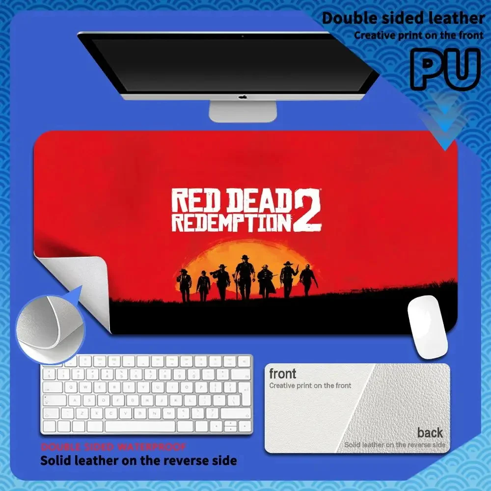 PU-Mouse-Pad-de-Couro-para-Gamer-Red-Dead-Redemption-Mats-Anime-Mouse ...