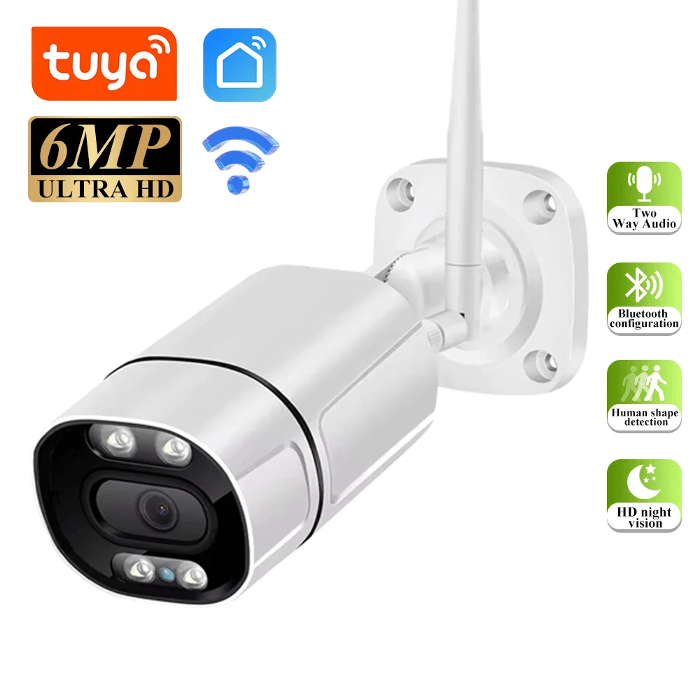 Tuya 6MP 1080P IP Camera Outdoor WiFi Security Camera Wireless Video ...