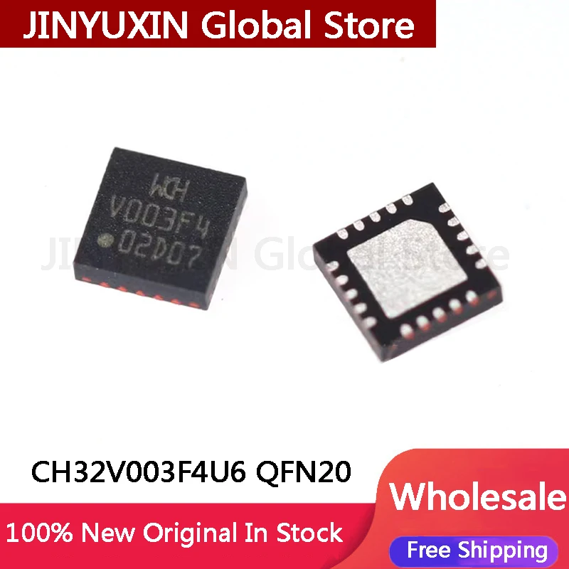 20-100Pcs CH32V003F4U6 CH32V003 F4U6 CH32V QFN20 In Stock Wholesale ...