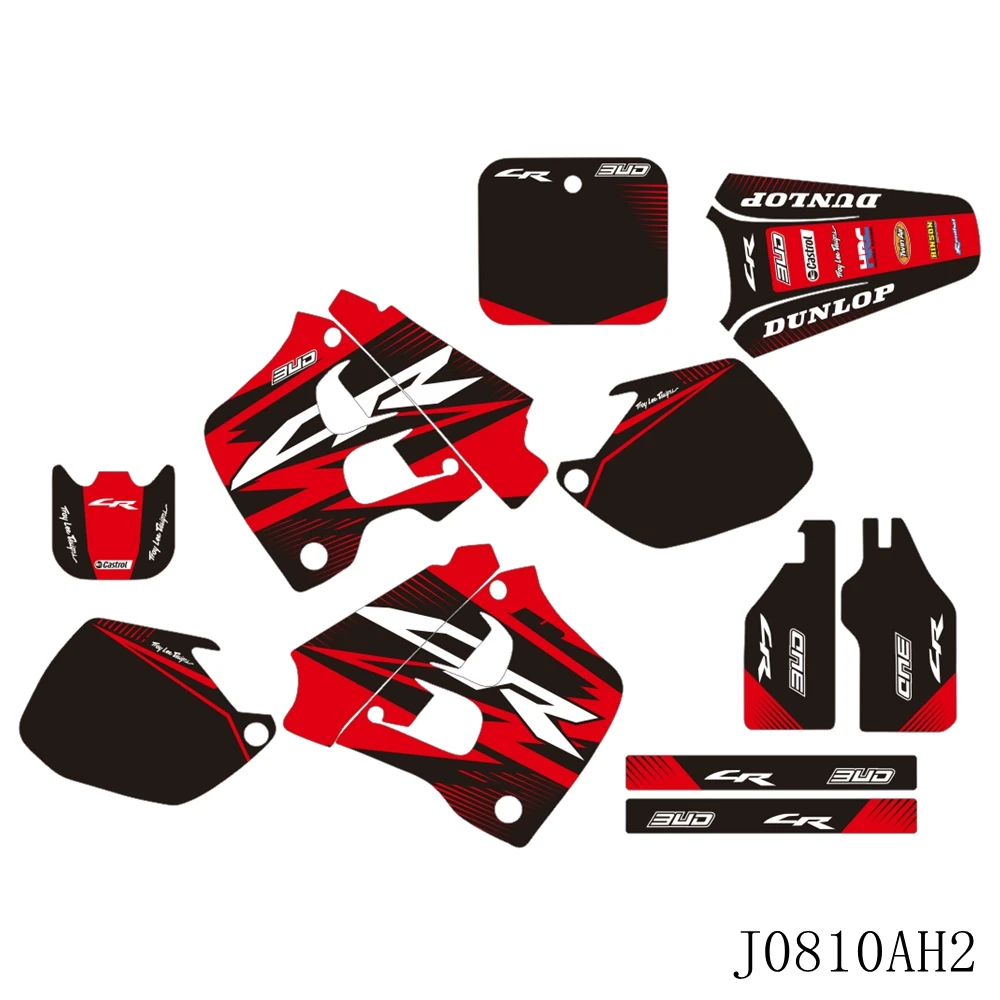 For Honda Cr125 Cr 125 1991 1992 Cr250 Cr 250 1990 1991 Full Graphics ...