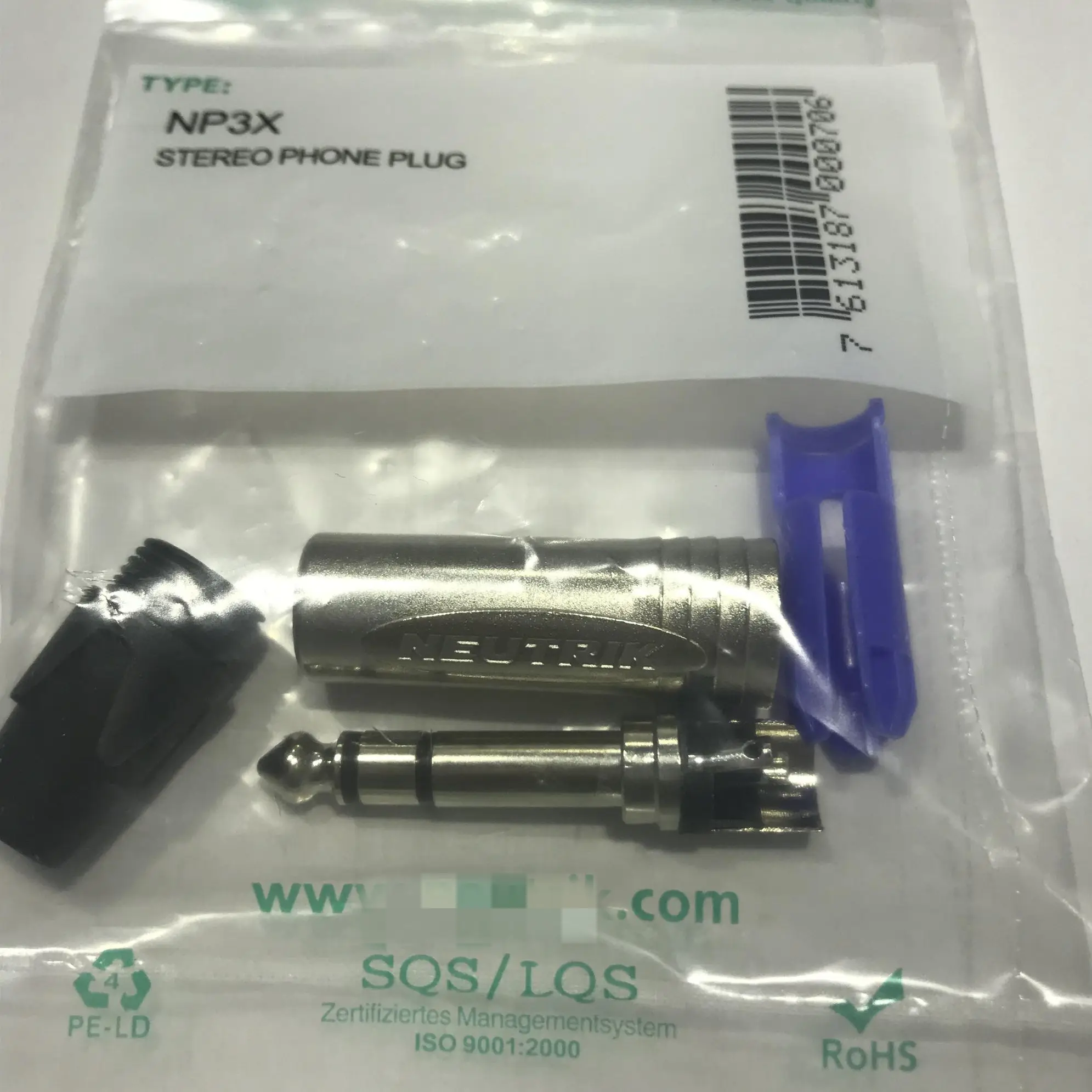 10PCS/Lot 100%New For Neutrik NP3X plated rhodium 3 Pole 6.35 mm 6.5mm ...