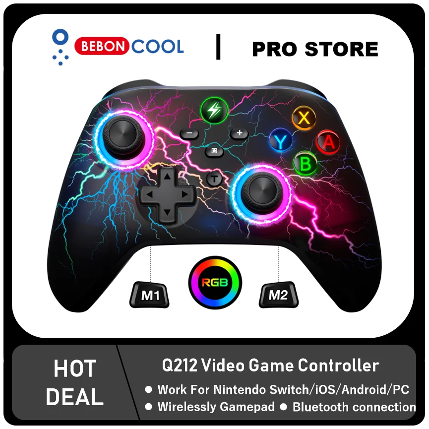 BEBONCOOL-Wireless-Bluetooth-Gamepad-for-Nintendo-Switch-Switch-OLED-Switch-Lite-Android-IOS-Pro ...